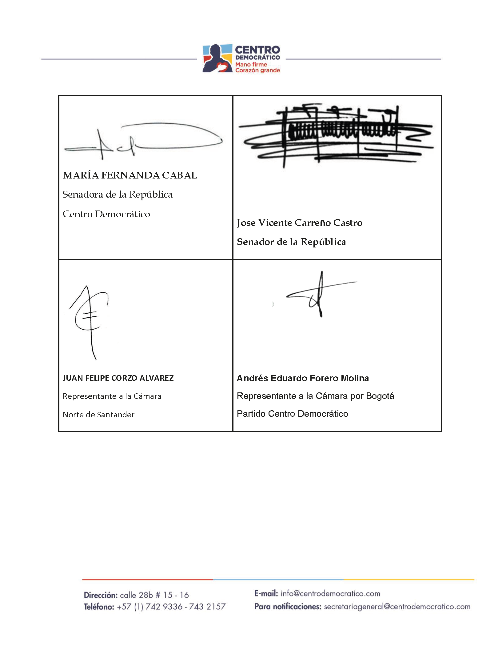 Centro Democrático Denuncia Plan En Contra De álvaro Uribe Vélez